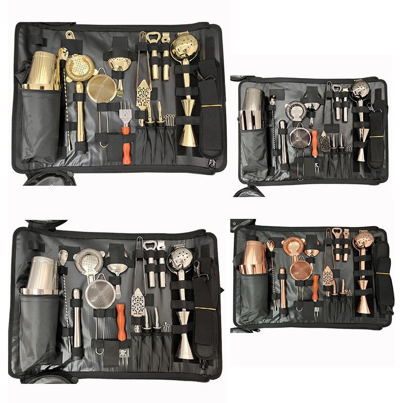 Creative Bartender Kit Bar Tools 20pc Cocktail Kit Set Stainless Steel ...