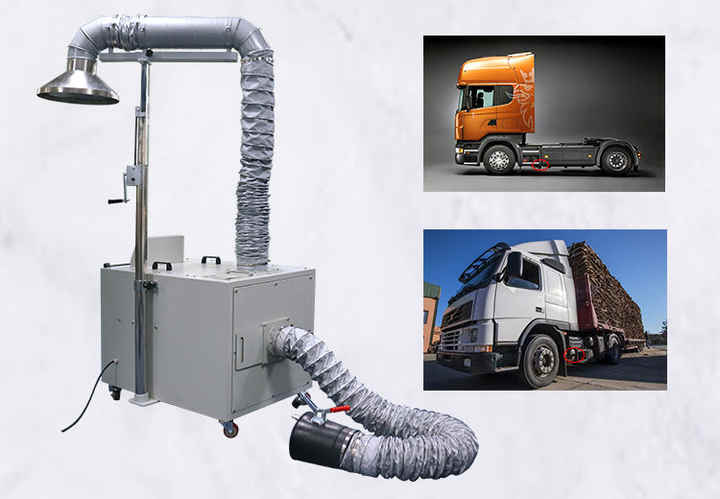 Fengshen Heavy-Duty Portable Electric Exhaust Fume Filter Eliminator ...