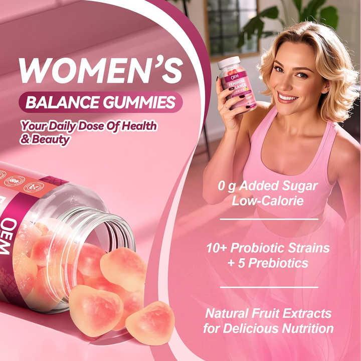 OEM Sugar Free Multivitamin Gummies Feminine Balance Gummies for Women ...