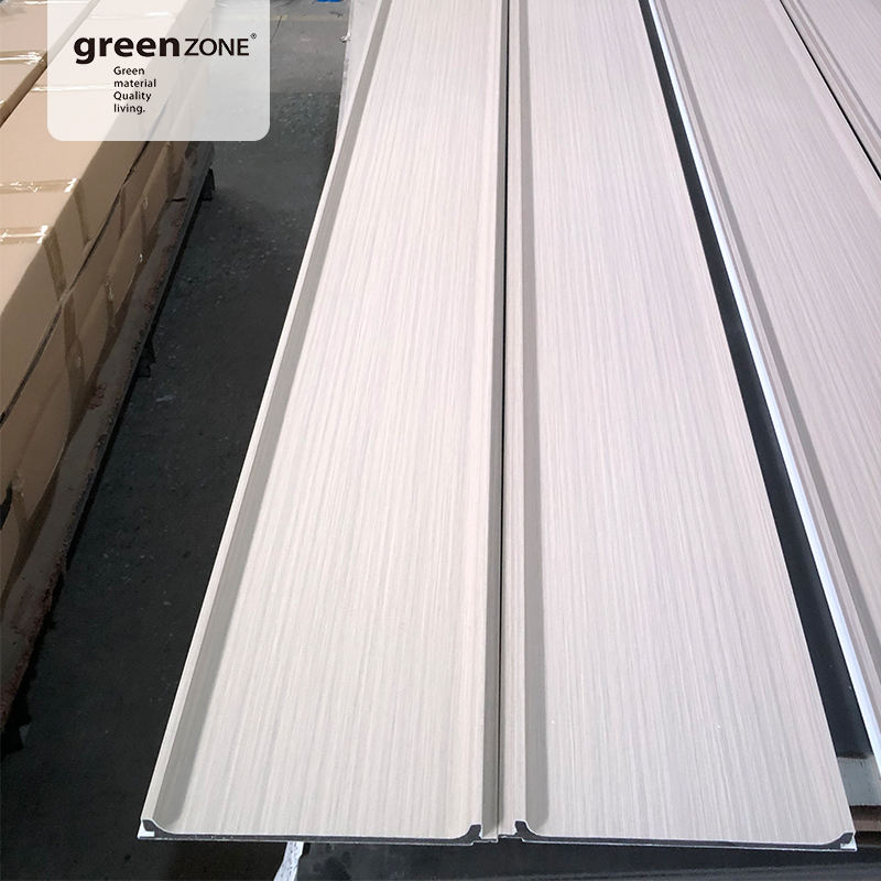 Grooved White WPC Wall Decorations Panel for Home Luxury Living Room ...