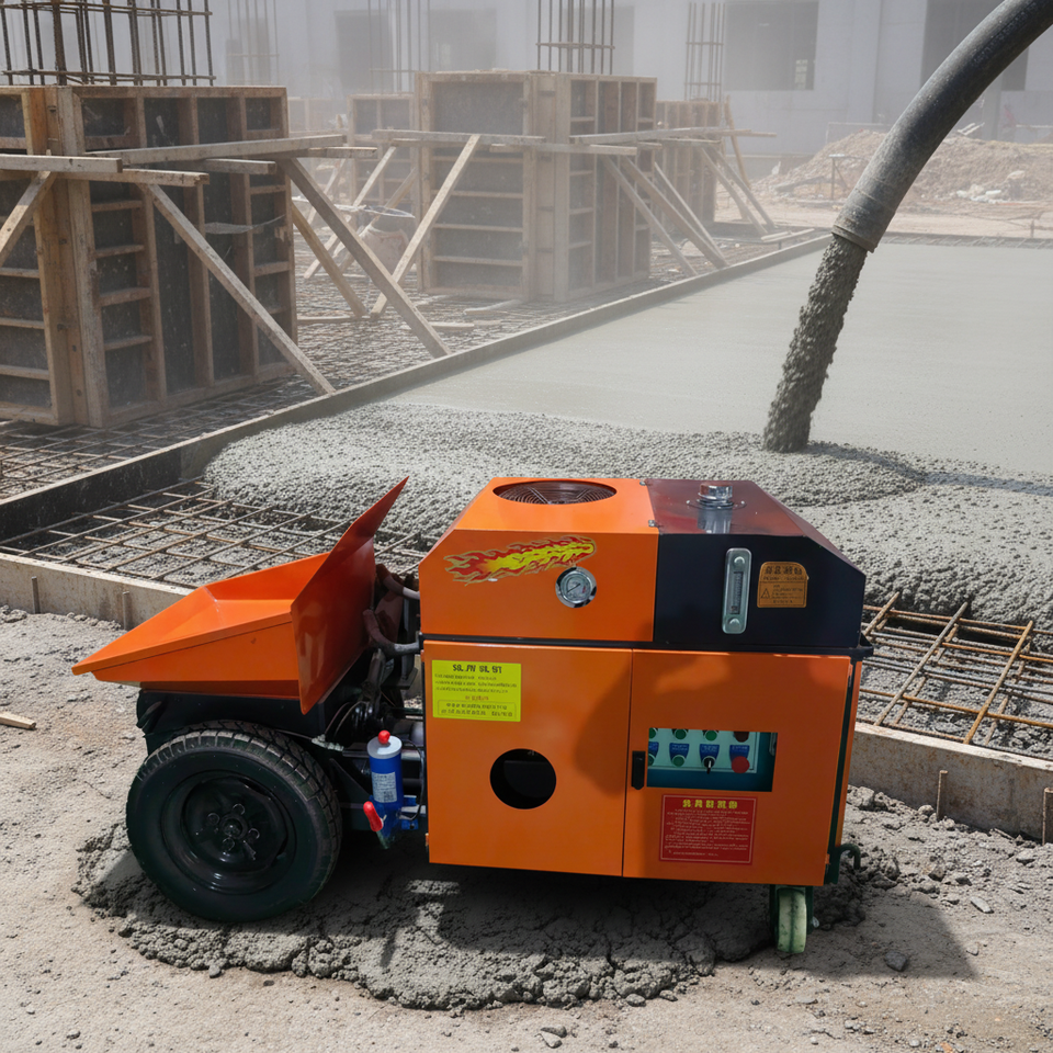 10 Type Electric Concrete Pump High Pressure Delivery Concrete Pump for ...