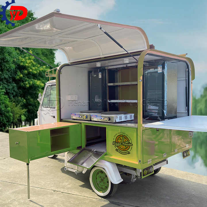 Electric Food Truck Hot Dog Carts Piaggio APE Tuk Tuk