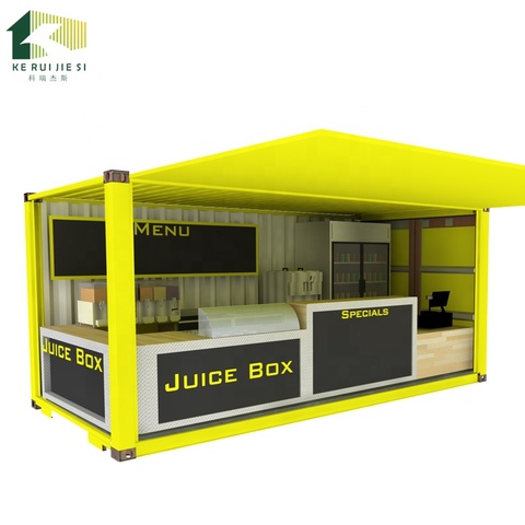 Mobile Container Restaurant Portable Container Bar Prefabricated Bar ...