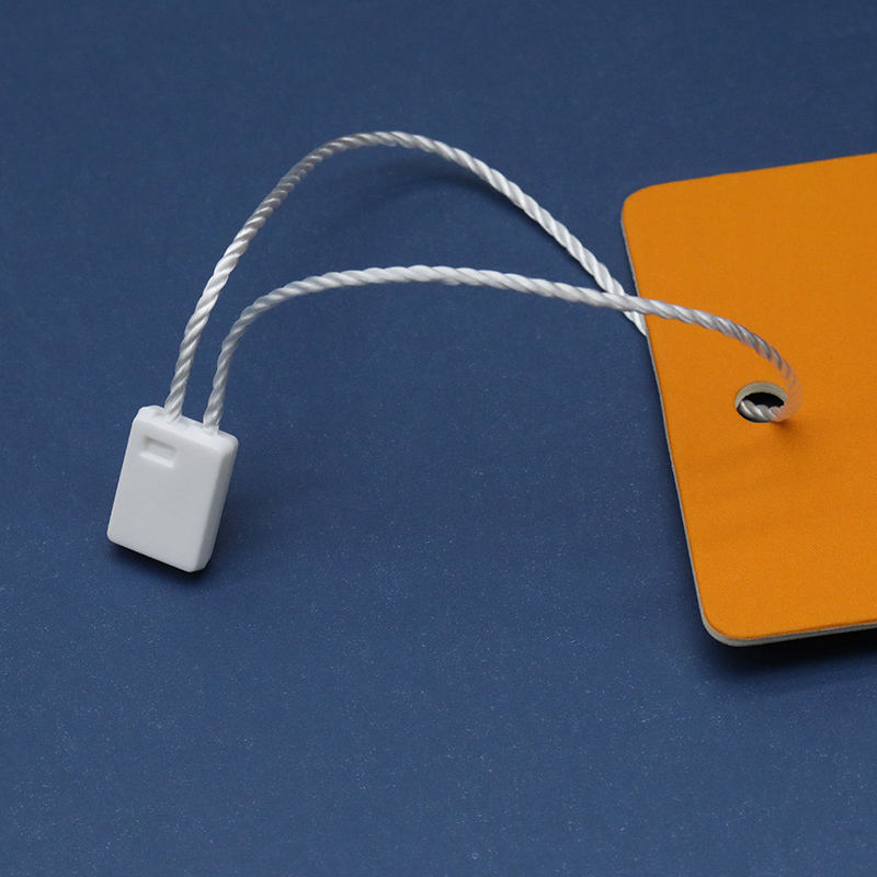 Wholesale Garment Snap Lock Hang Tag Rope Loop Custom Embossed Nylon ...