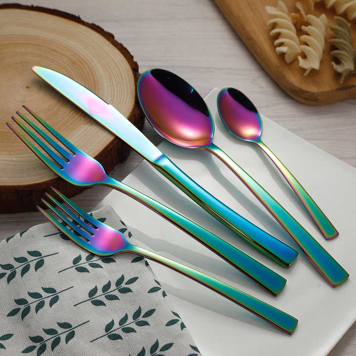 WUJO Luxury Royal Flatware Set - Stainless Steel Cutlery
