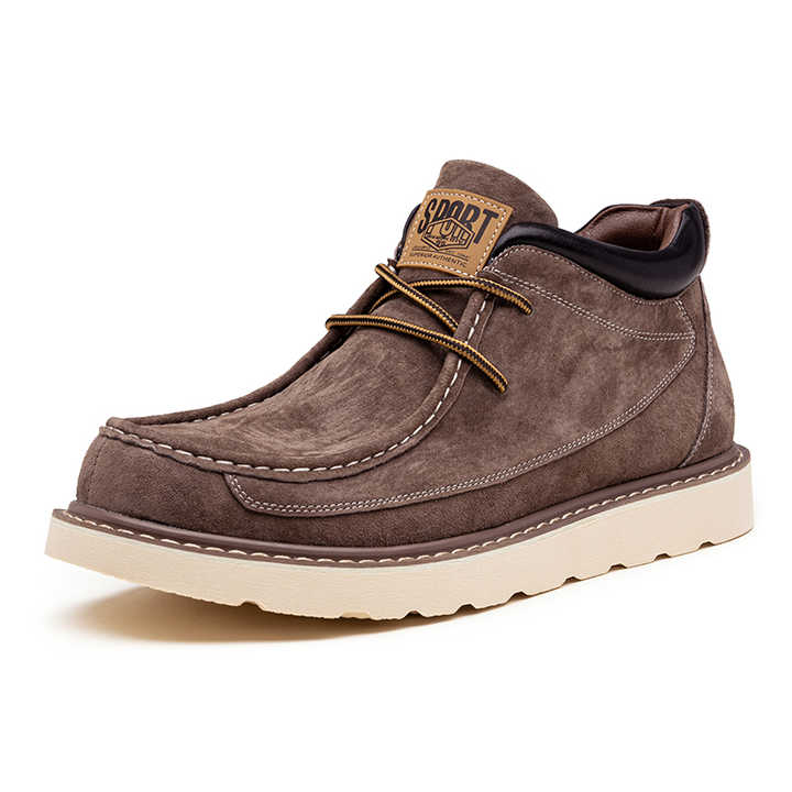 Fashion Design Oxford Men's Ankle Boots – Genuine Leather, Big Size 49 ...