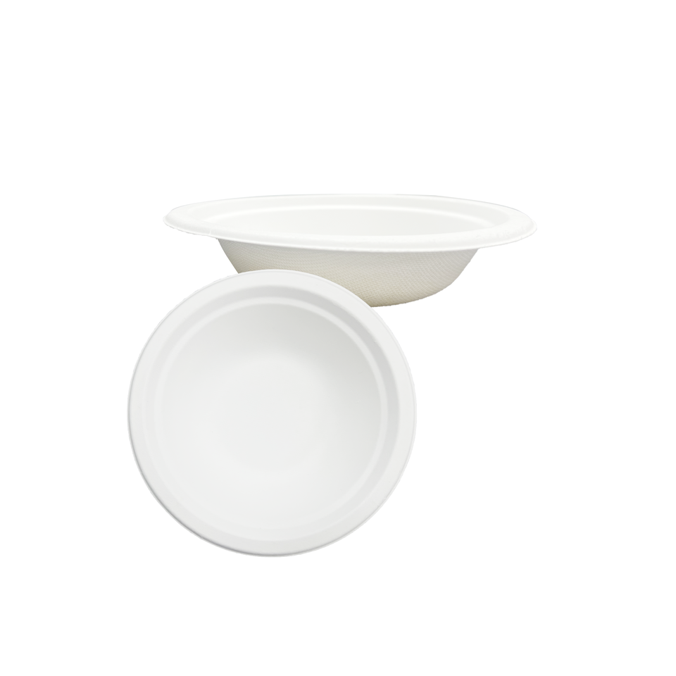 400ml Disposable Round Bowl Bagasse Eco-Friendly Microwave Safe for ...