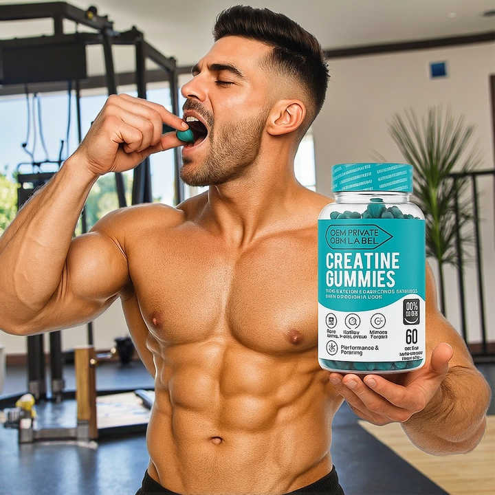 OEM/ODM Vegetarian Creatine Gummies 1500mg Creatine Gummy for Muscle ...