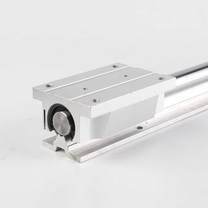 BOSU TBR Series 1000mm Linear Guide Rail Aluminum Support with 16mm CNC Shaft Diameter Core ...