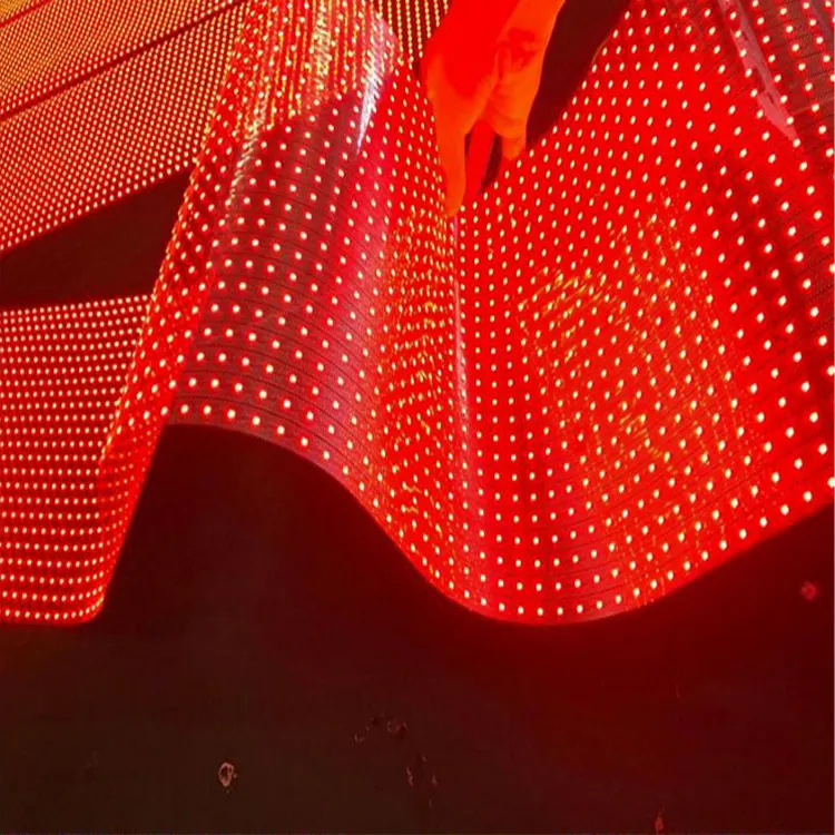 Pantalla Led Flexible de película de cristal transparente, pantalla ...
