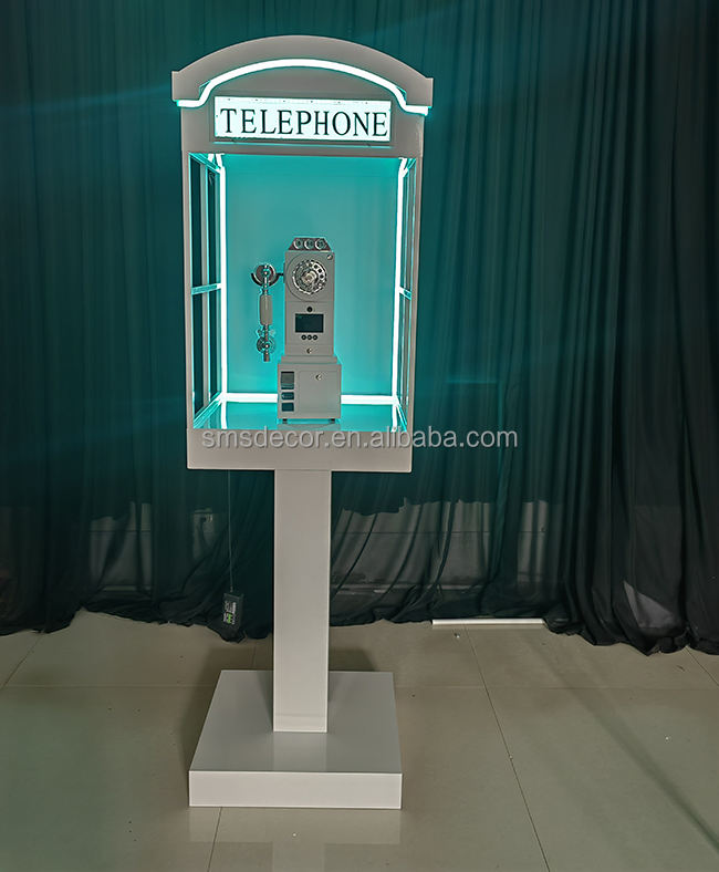 SMS Vintage LED Phone Booth Props Wedding Party Supplies Audio ...