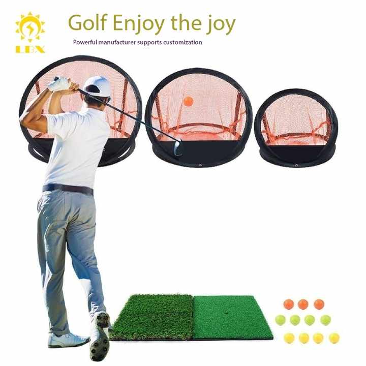 3-in-1 Golf Chipping Practice Net Set with Large/Medium/Small Targets ...