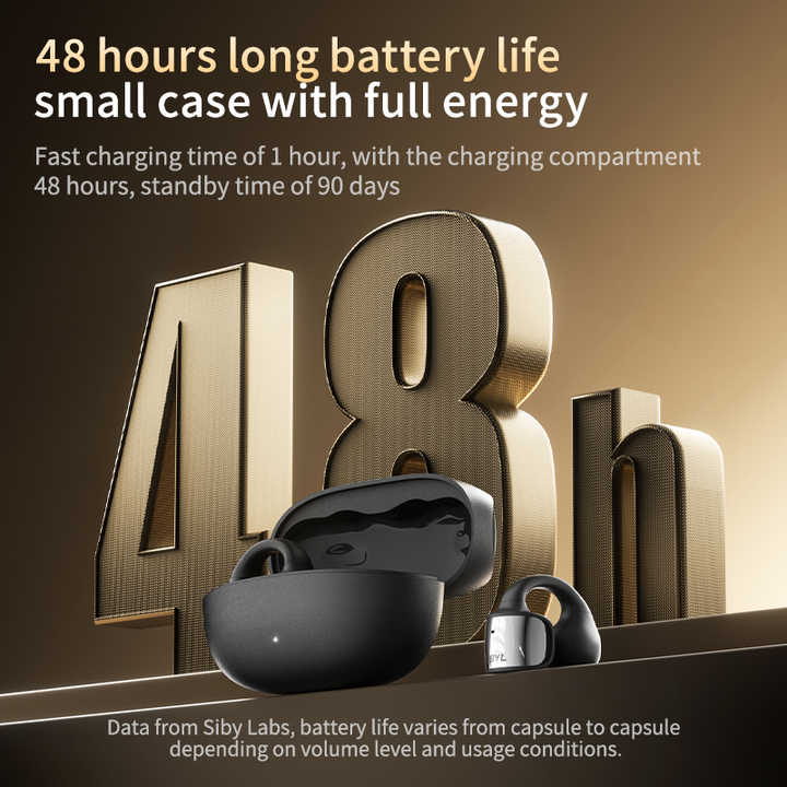 Sibyl B3 Ear Clip - Open Ear Wireless Bone Conduction Headphones