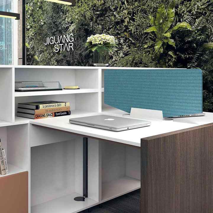 Moderne 4 personnes bureau ordinateur poste de travail bureau partition ...