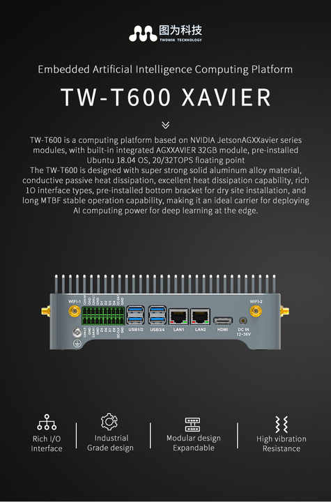NVIDIA Jetson AGX Xavier - Powerful AI Edge Computing Box