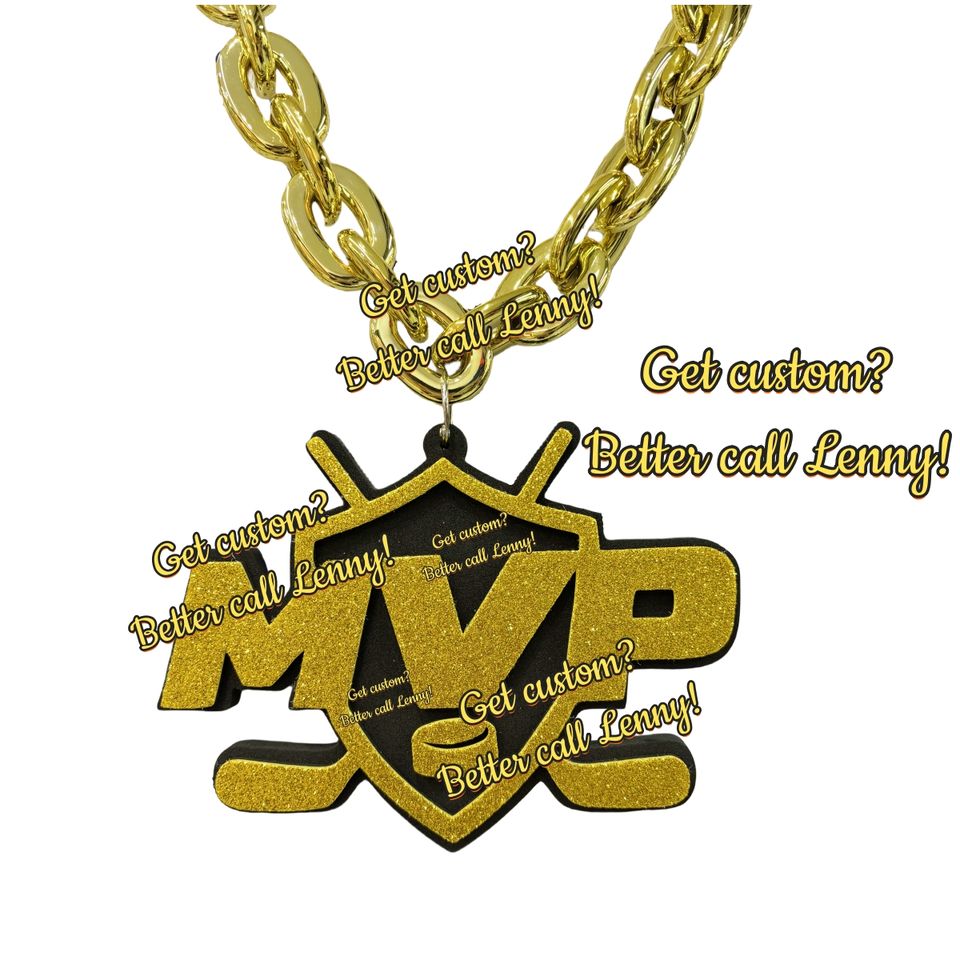Custom Gold Medal Necklace - 3D Foam MVP Chain for Sports Championship ...