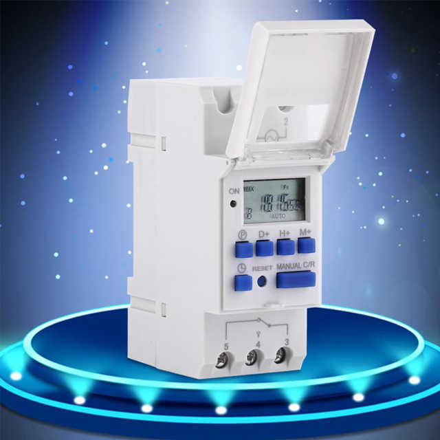 Din Rail Programmable Digital Timer Switch - Eco-friendly