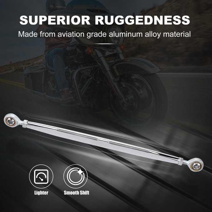 Nicecnc Chrome Aluminium Gear Shift Linkage Rod for Harley
