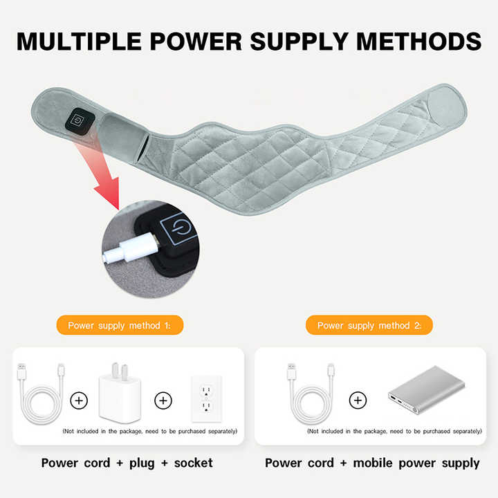 Custom Portable Home Rechargeable Red Light Therapy Neck Massager 660nm ...