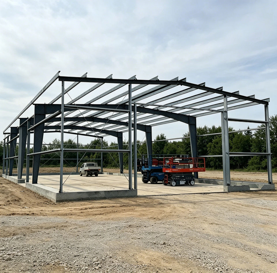 High Quality Steel Structure Building, Prefabricated Workshop Warehouse ...