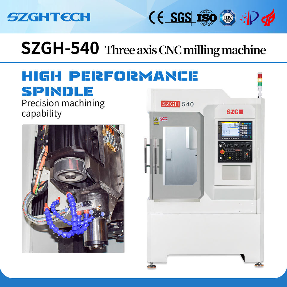 Small CNC Milling Machine SZGH-540 Three Axis Compatible with SZGH ...