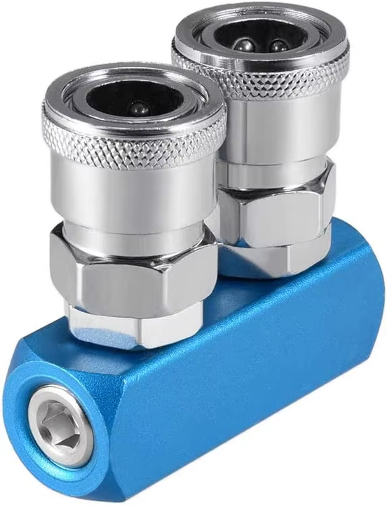 SML Inline Manifold Block Air Splitter Hose Connector Pipe Quick ...