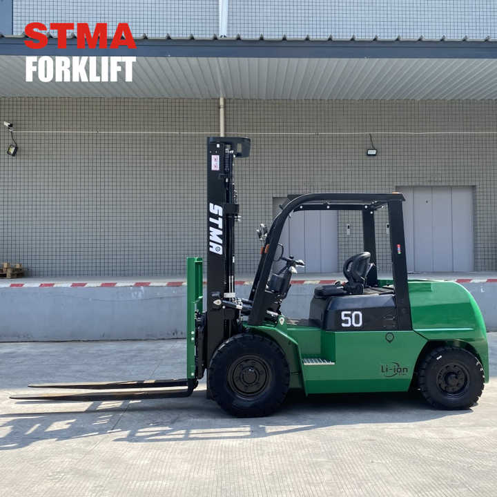 STMA Brand Battery Fork Lift 5000kg Li-ion Forklift Electric with AC ...
