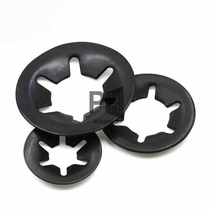 M2 M3 M4 M5 M6 M7 M8 M9 M10 M12 Black 65mn Star Lock Washers