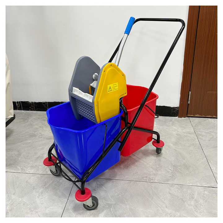 Commercial Double Plastic Mop Bucket with Squeezer for Hotel & Hospital ...