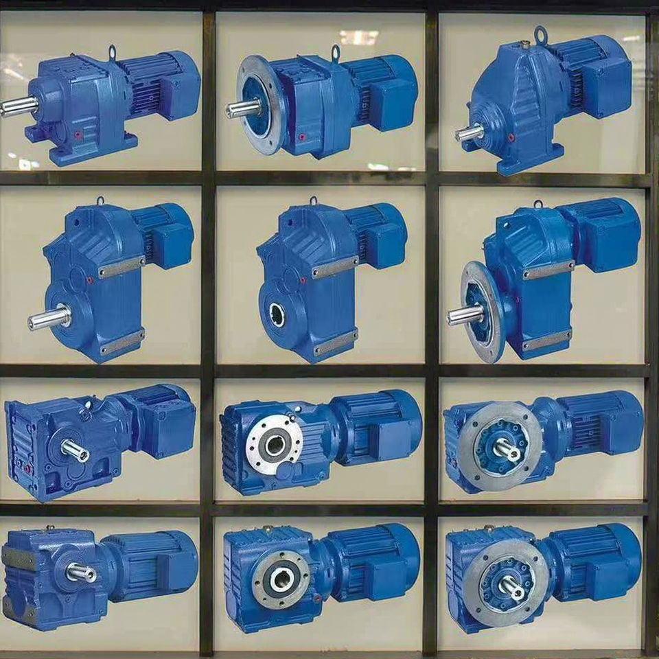 F Series Hollow Shaft Helical Gear Reducer High Torque Parallel Shaft ...