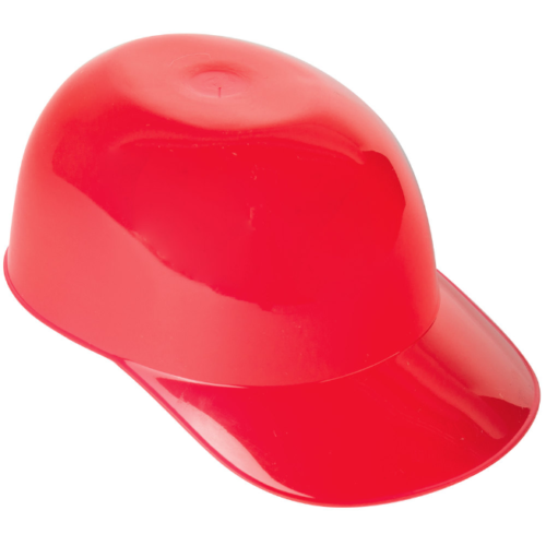 Large Plastic Ice Cream Sundae Red Baseball Bowl Cup Helmet Hat Cap