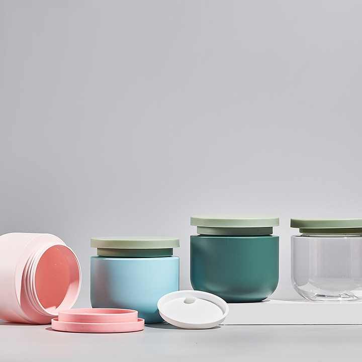 Frosted PET Plastic Containers - Ideal for Beauty Products