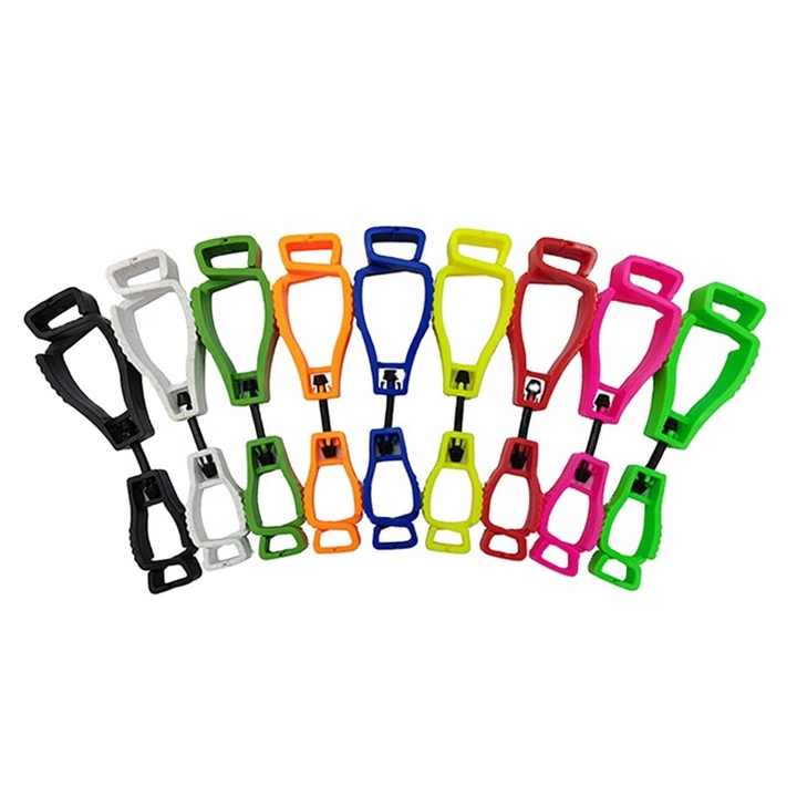 SCQP Plastic Safety Assorted Color Pink Glove Clips for Gloves