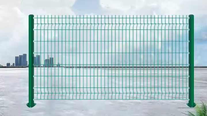 Metal Fencing Customized Outdoor Affordable Fence Panel 3d Pvc V Triangle Bending Curved Welded ...