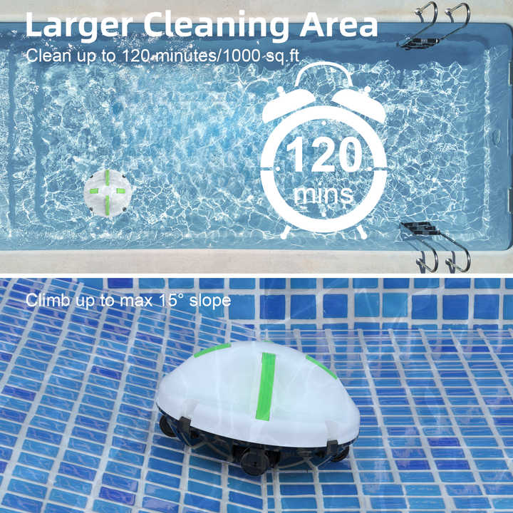 Cordless Swimming Pool Robot Automatic Climbing Wall Robotic Smart ...