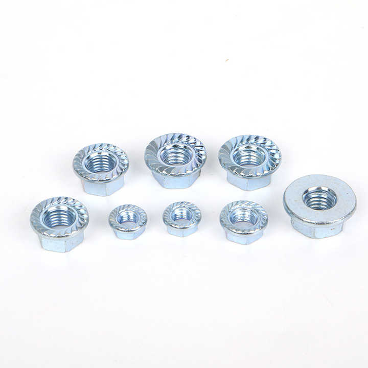 M3 M4 M5 M6 M8 M10 M12 M14 M16 DIN6923 Class 8 10 Galvanized Carbon Steel Serrated Flange Nuts ...