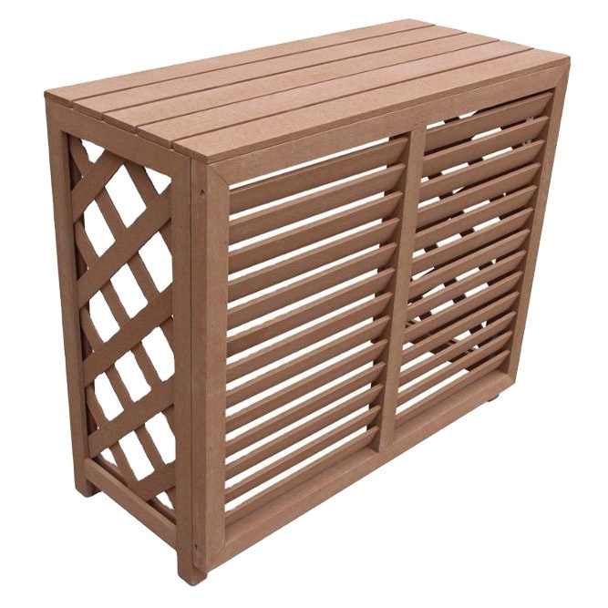 Decorative WPC Wood Air Conditioner Cover - Klimaanlage Abdecken