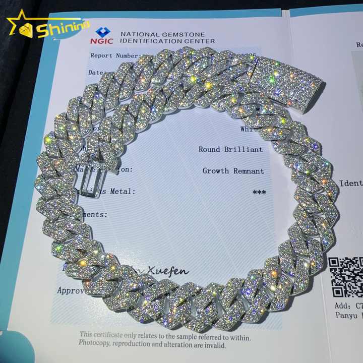 Custom Lab Grown Diamond Bracelet Necklace Mens Jewelry