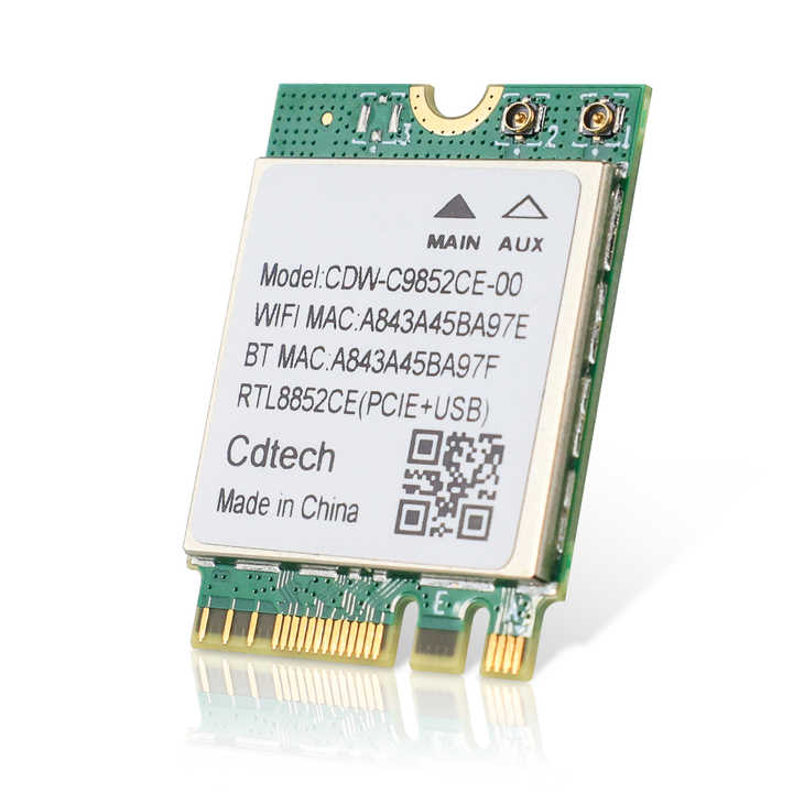 EDUP EP-RTL8852CE 2402Mbps WiFi 11ax BT5.3 Module High Performance PCI ...