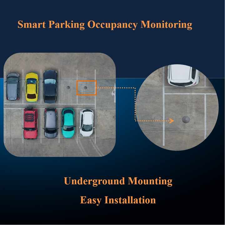 DO209 Wireless Buried Radar Smart Parking Sensor Occupancy Detection ...
