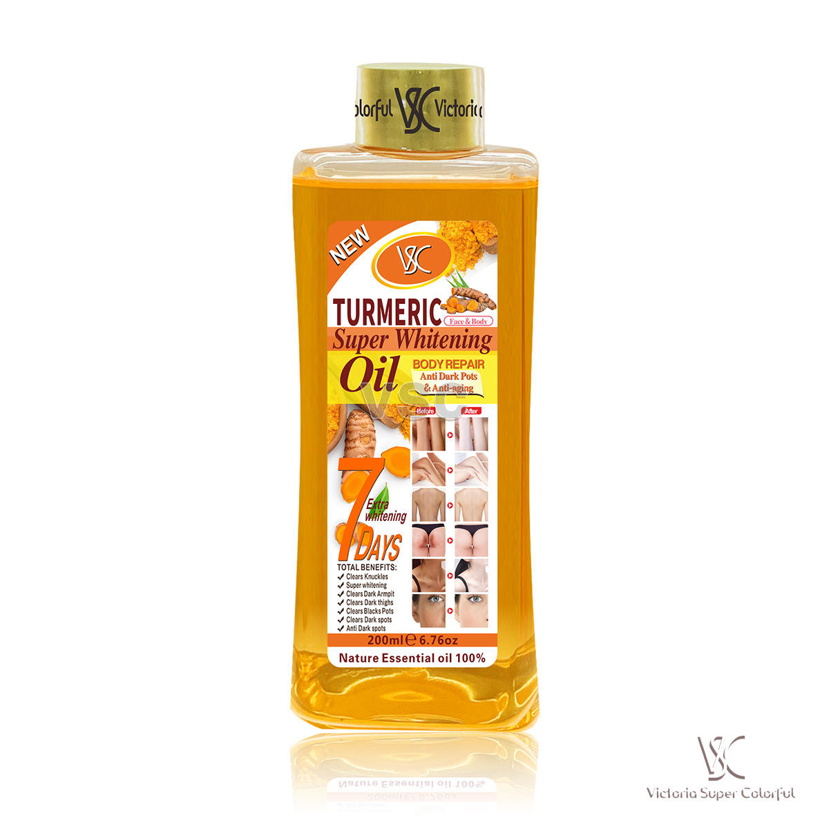 Turmeric Super Whitening Oil - 200ml Natural Skincare