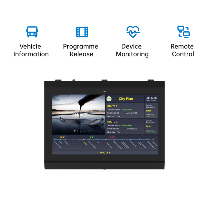 Lenz 43 Inch Passenger Information Display Led Display Control Unit Gps ...