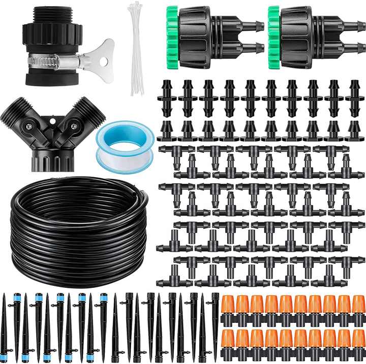 HYRT 82 Feet 25m Drip Irrigation Kit - Efficient Garden Watering