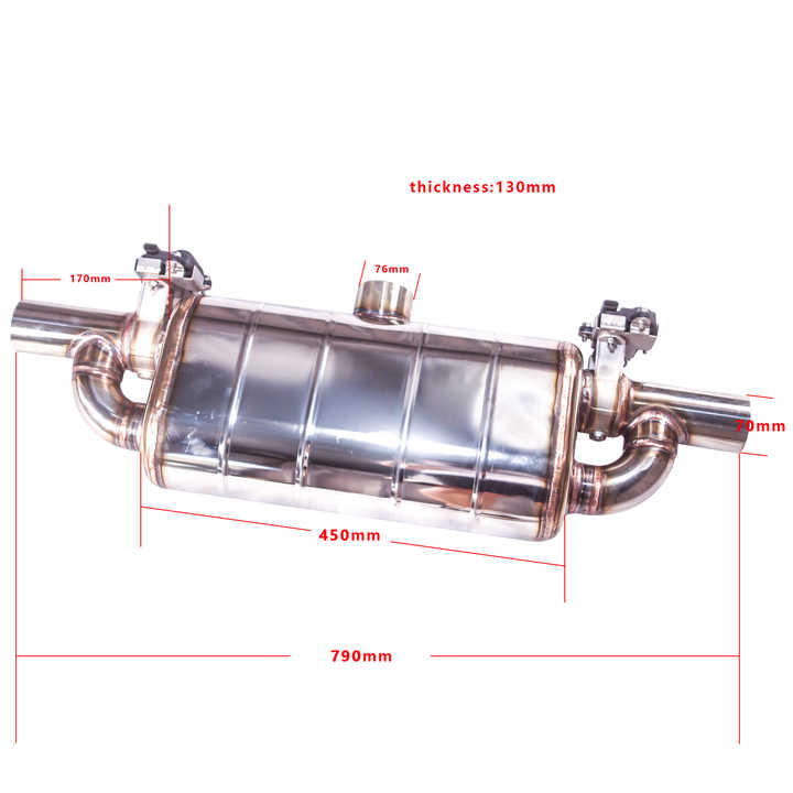 Gfc Car Exhaust Converter Electric Remote Control Muffler - Oem