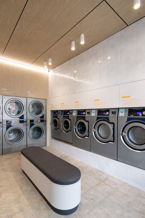 Villa Laundry Room Built-in Washing Machine Apartment Laundry Cabinet ...