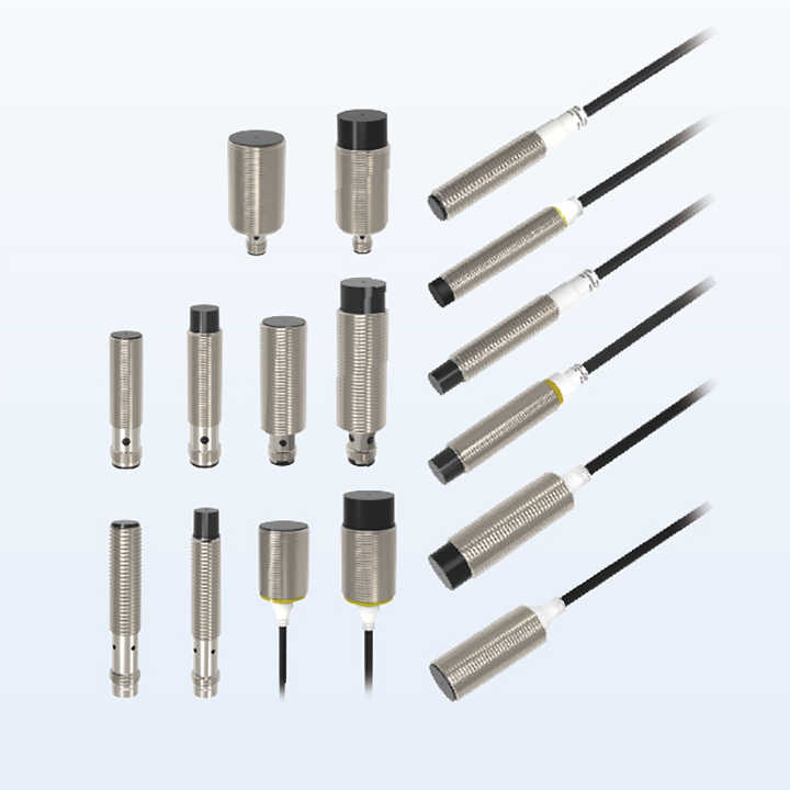 Metal Detective Cylindrical Flush Type 3-Wire Small 4mm Sensing Distance M12 Inductive Proximity ...