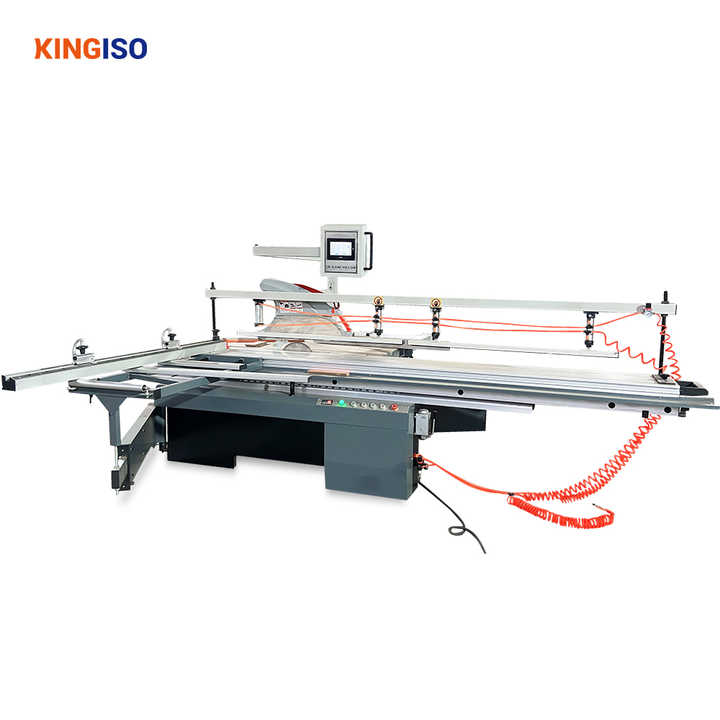 KINGISO Auto Pneumatic Clamping Digital Sliding Table Saw Panel Cutter ...