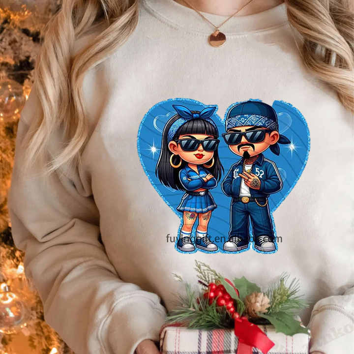 Custom Cute Chicano Cholo Cholas DTF Thermal Heat Transfer Plastisol ...