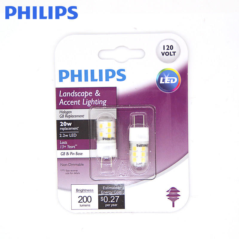 Philips G8 Low Voltage 120V 2.2W LED Lamp Bead Replace 20W G8 Halogen ...