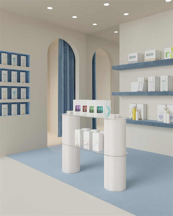 Ihpaper Double Column Display Stand Retail Shop Display Rack Folding ...